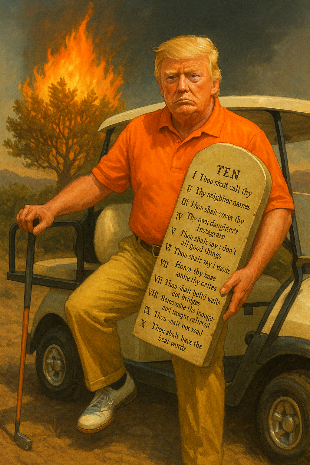 The Ten Commandments According to Trumpus Maximus – Two Guys… One Brain ...